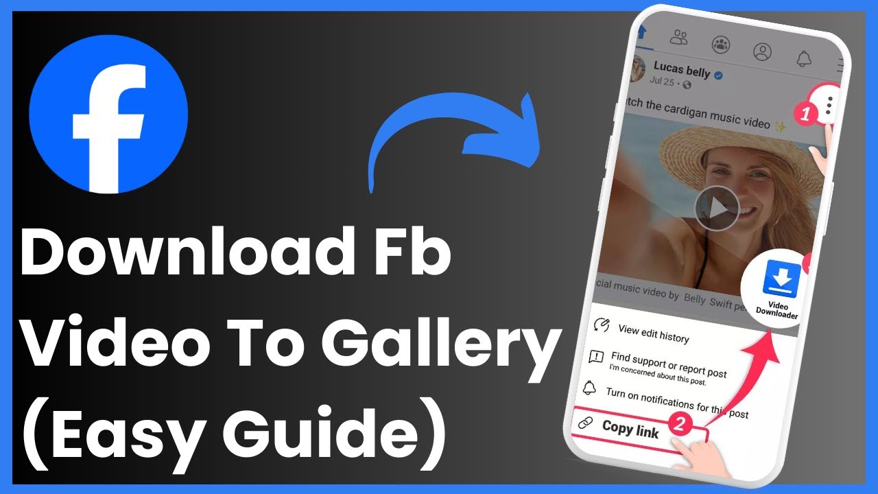 How To Download Facebook Video To Phone Gallery ! - YouTube
