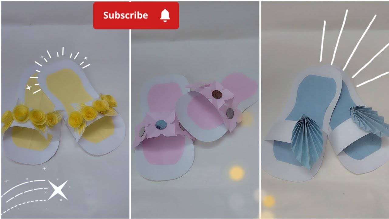 How to make paper shoes/Paper craft/Origami/ Easy craft idea/Diy/Paper ...