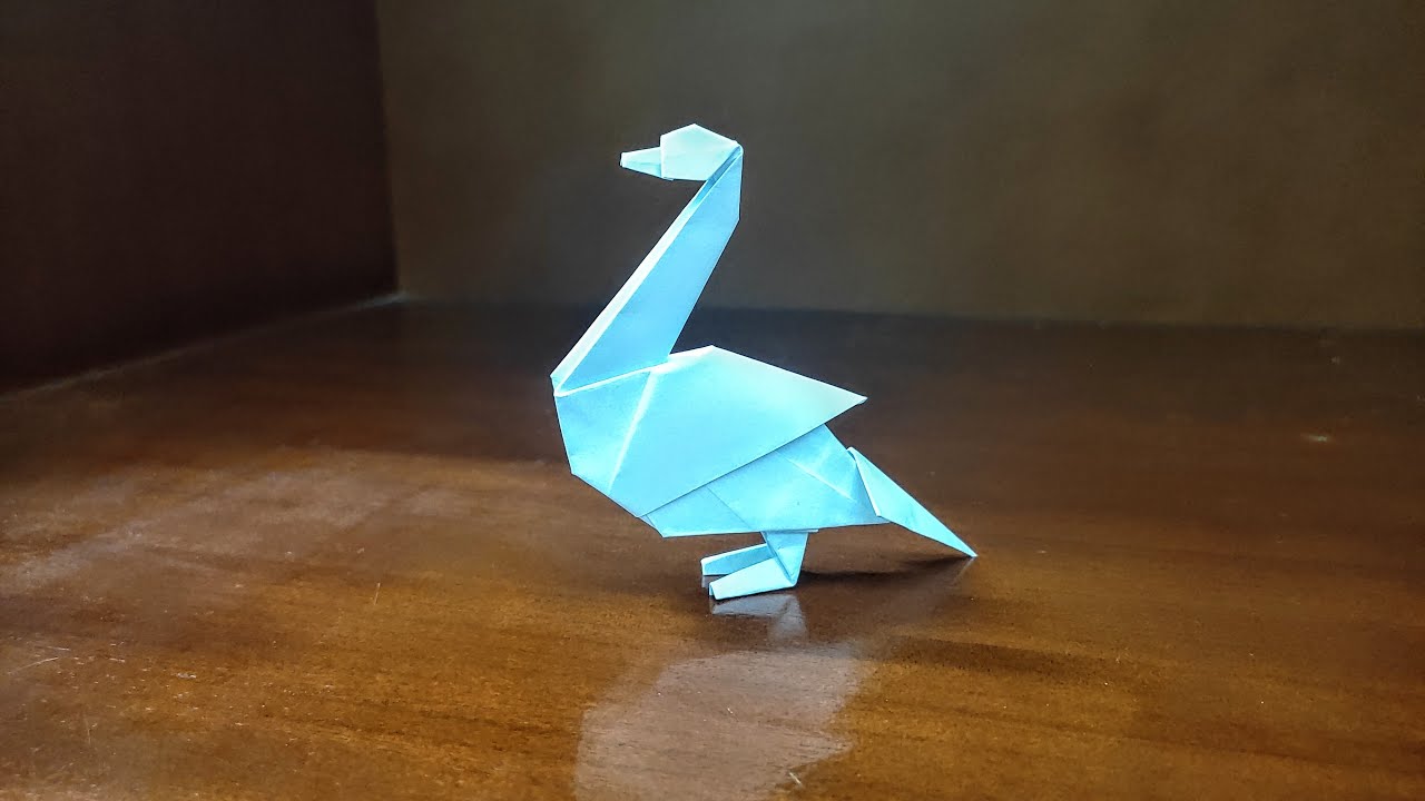 How To Make An Origami Goose Easy - Origami Goose Easy Step By Step ...
