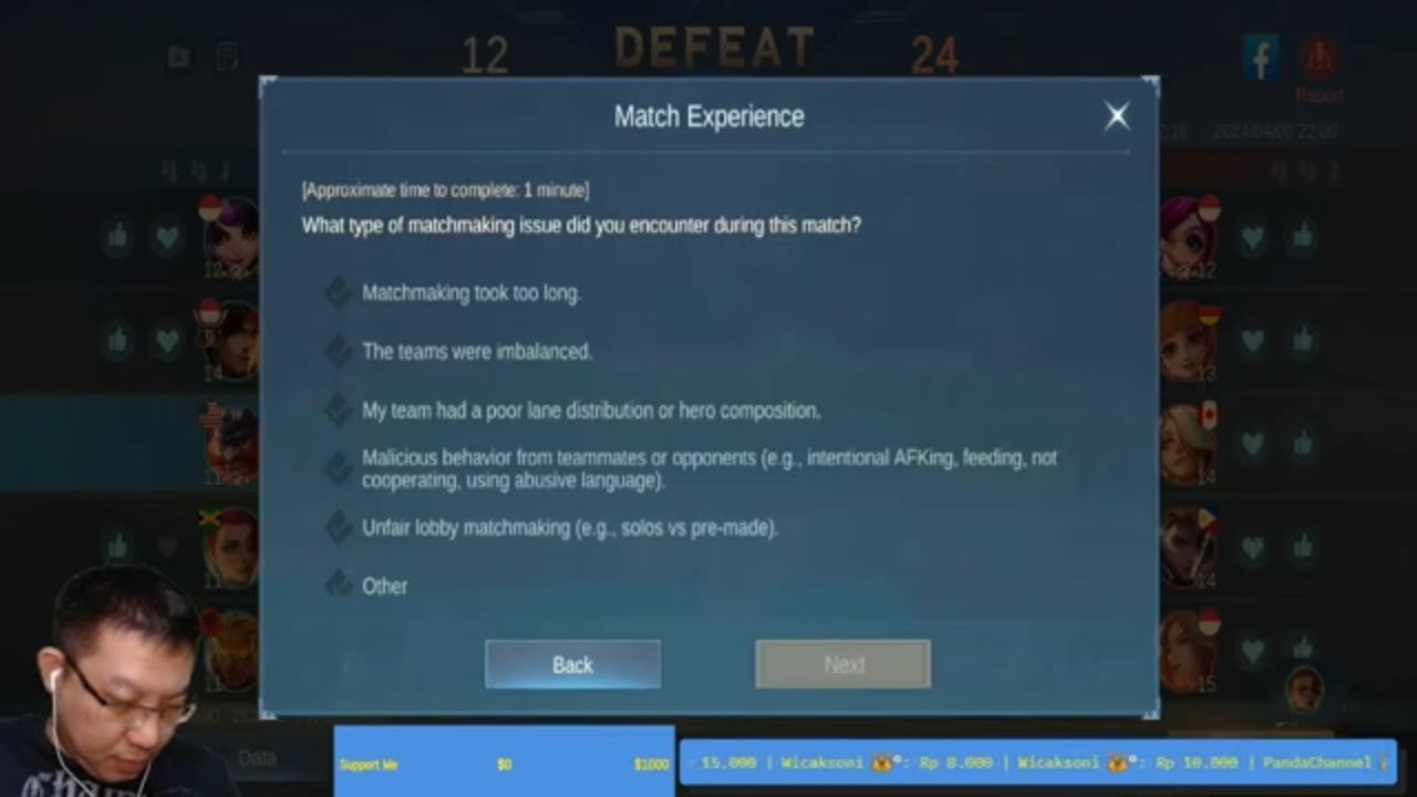 🔴 LIVE | Tank Player ML | Push Rank Spam MMR | Live Streaming MLBB ...