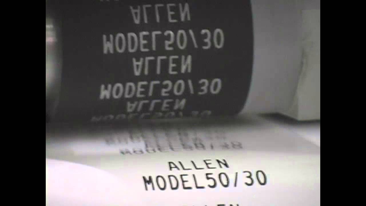 Allen 50/30 Hot Foil Coder - YouTube