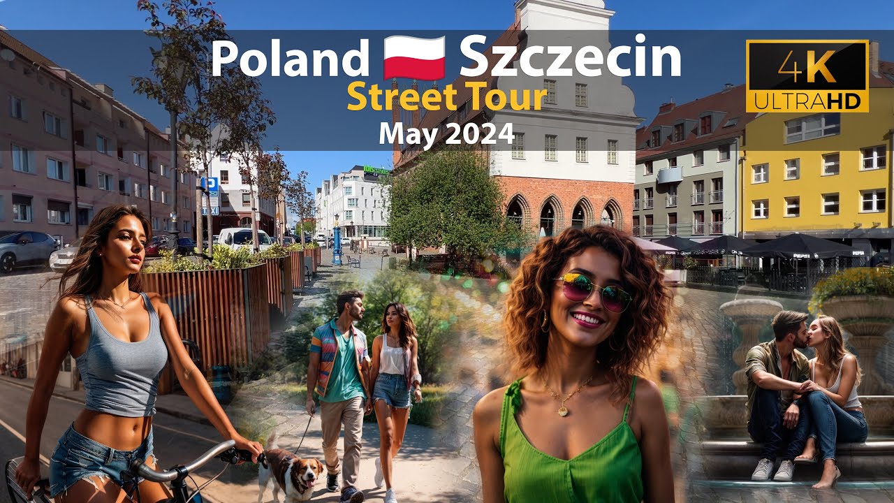 🚶May walking ☀️ Beautiful day - Szczecin 🇵🇱 Poland - 2024- 4k - YouTube