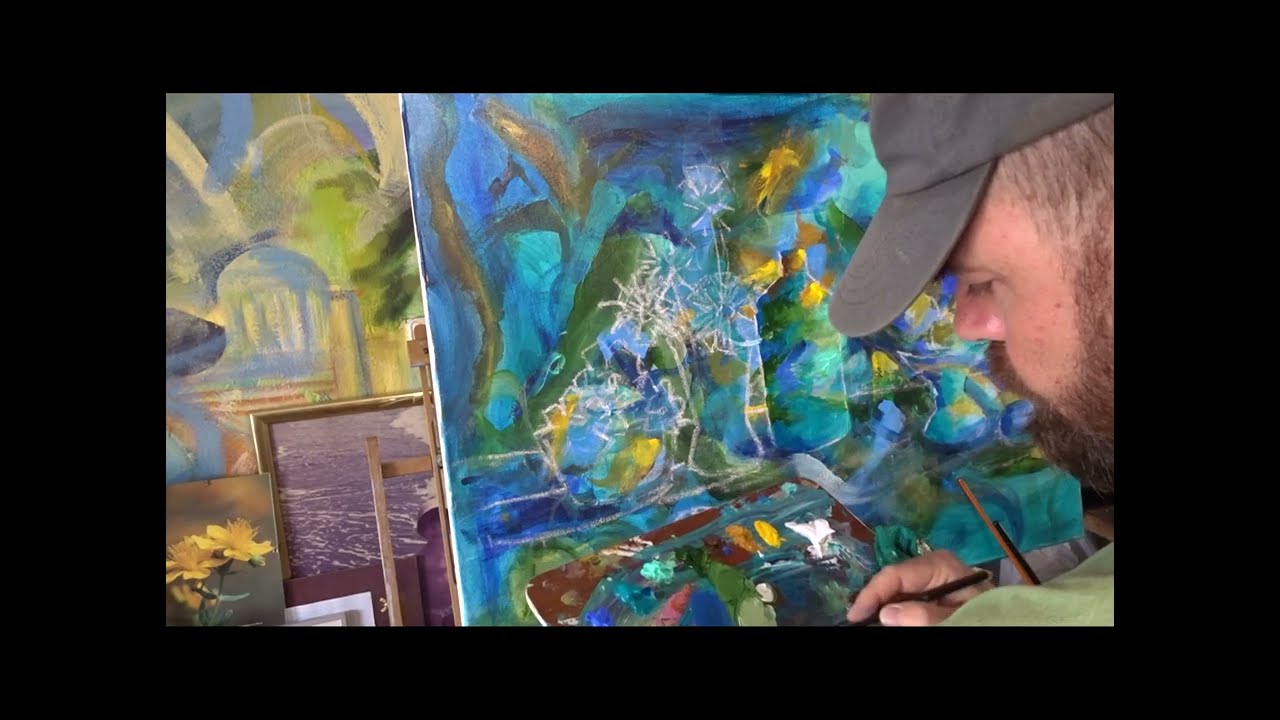 PINTURA ACRÍLICA "Bodegón Azul" Arte Moderno. Procesos pictóricos #10 ...