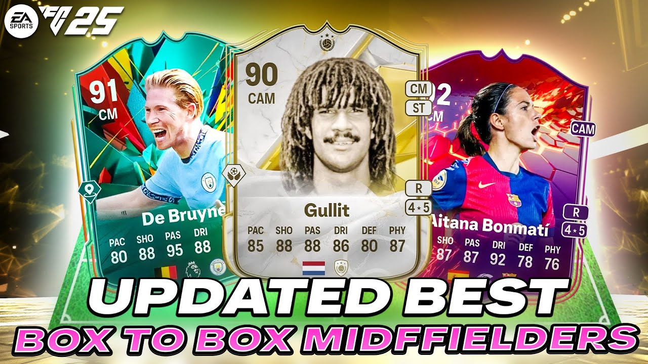 (UPDATED)👀TOP 10 BEST BOX TO BOX MIDFIELDERS(CMS) IN EA FC 25 ULTIMATE ...