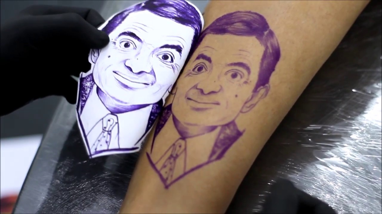 Tattoo Timelapse 1 - Mr. Bean por Warley Maia - YouTube