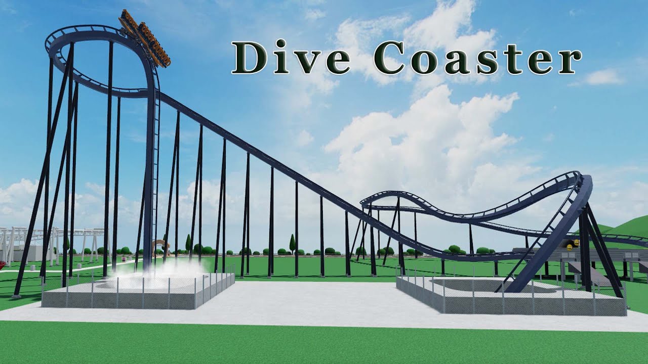Dive Coaster - Theme Park Tycoon 2 - YouTube