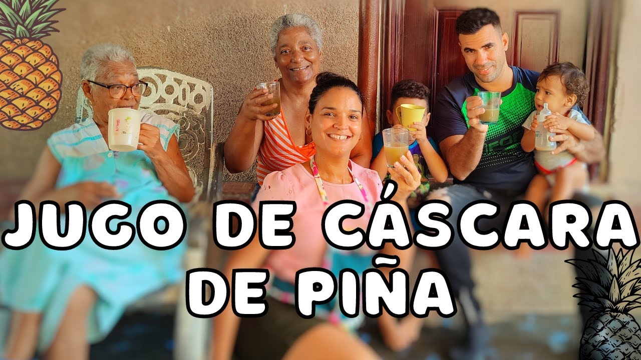 Cómo hacer JUGO CON LAS CÁSCARAS DE PIÑA | GARAPIÑA CUBANA | Cocina de ...