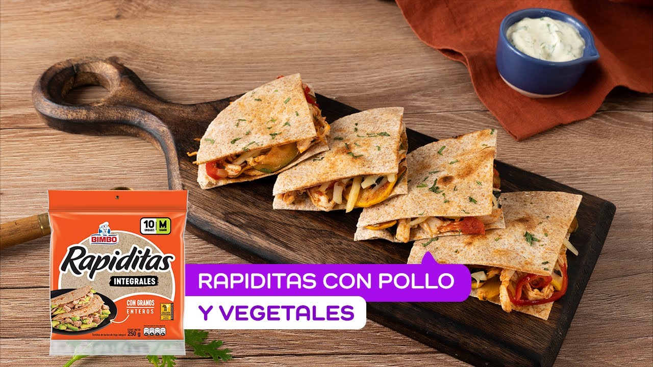 Receta de Rapiditas con Pollo y Vegetales - YouTube