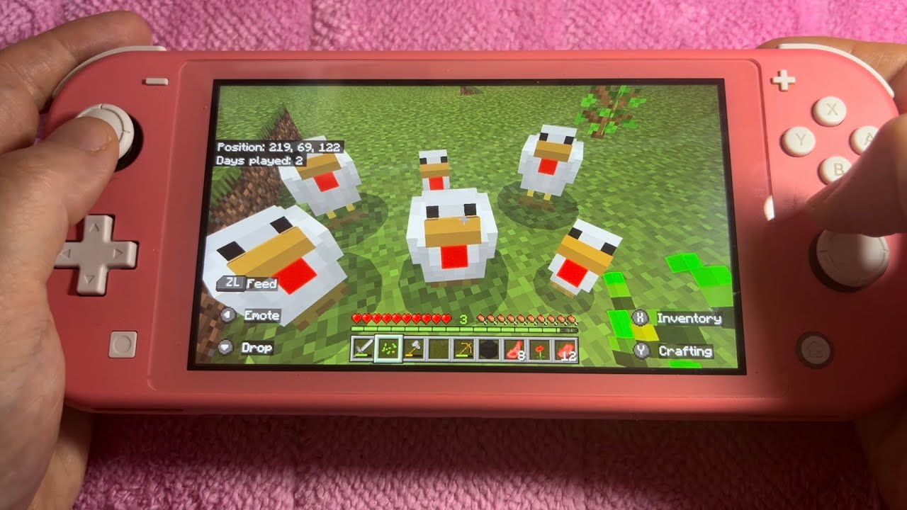 Minecraft Nintendo Switch Gameplay. Relaxing voice. Lofi ASMR Edition ...