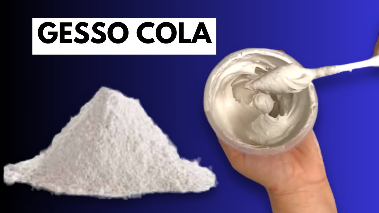 GESSO COLA muito fácil de fazer - YouTube