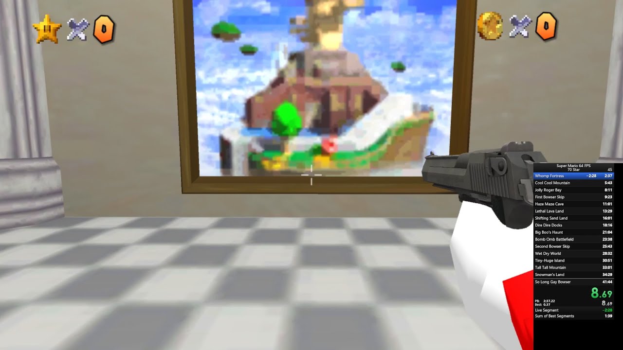 Super Mario 64 FPS run (35:37.41) - YouTube