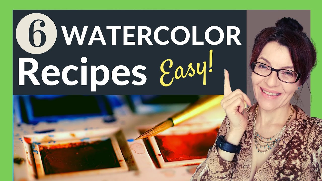 Watercolor Color Mixing Tutorial (6 EASY Recipes!) - YouTube