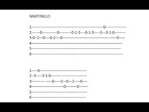 Martinillo (Tab en G/Sol) - YouTube