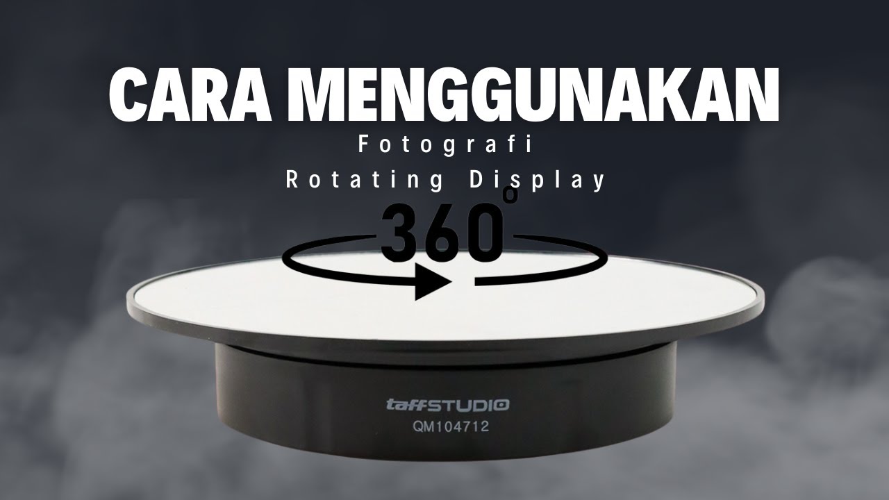 Cara Menggunakan Alas Putar Fotografi Rotating Display - YouTube