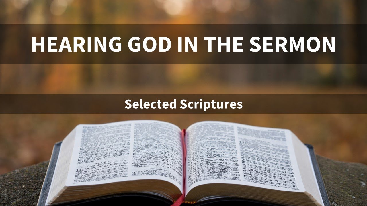 Hearing God in the Sermon - Selected Scriptures (Feb. 23, 2025) - YouTube