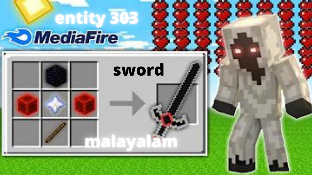 mincraft entity 303 sword addonentity 303 download android malayalam ...