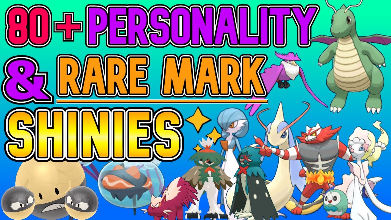 My 2024 Marked Shiny Reaction SUPERCUT! 80+ Personality Marks and Rare ...