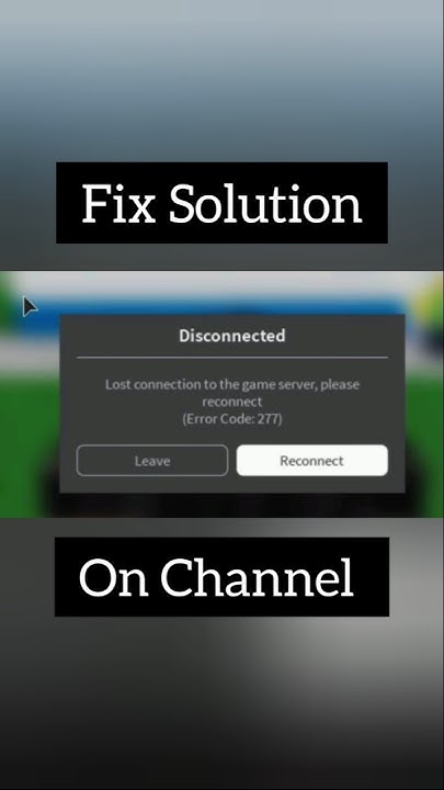 Roblox Error code 277 #roblox #robloxhelp #robloxerror #robloxfyp - YouTube