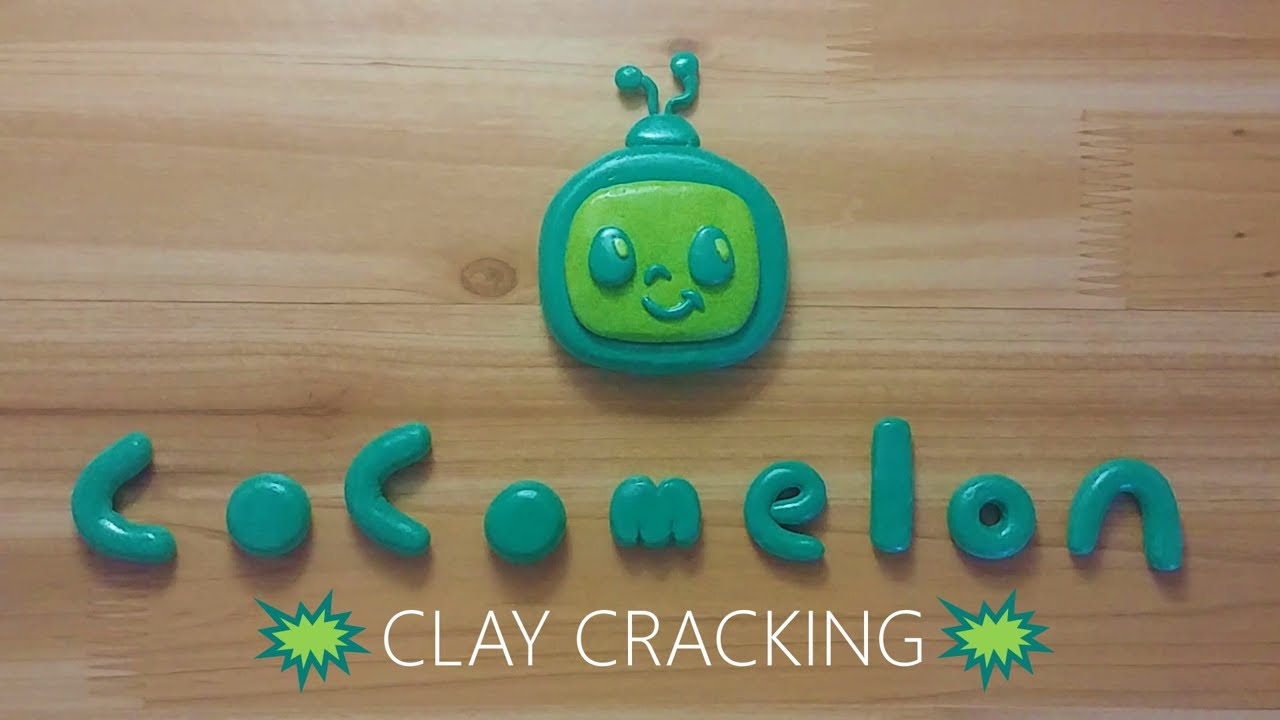green cocomelon clay cracking 초록 코코멜론 점토 부수기 - YouTube