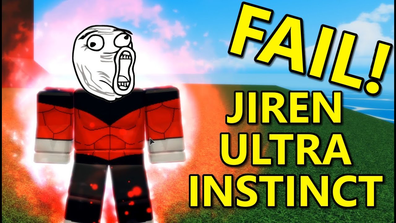 My JIREN ULTRA INSTINCT Build FAILED Dragon Ball Ultimate Roblox ...