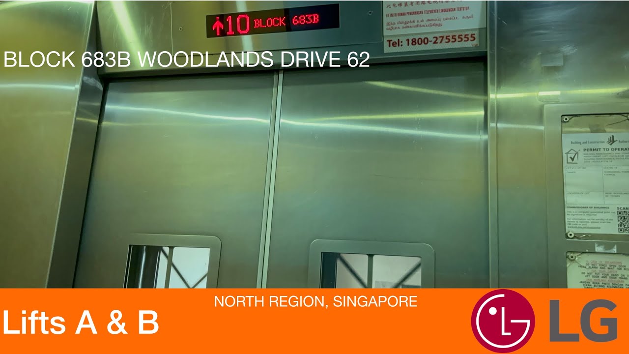 HDB Block 683B Woodlands || LG Elevator - YouTube