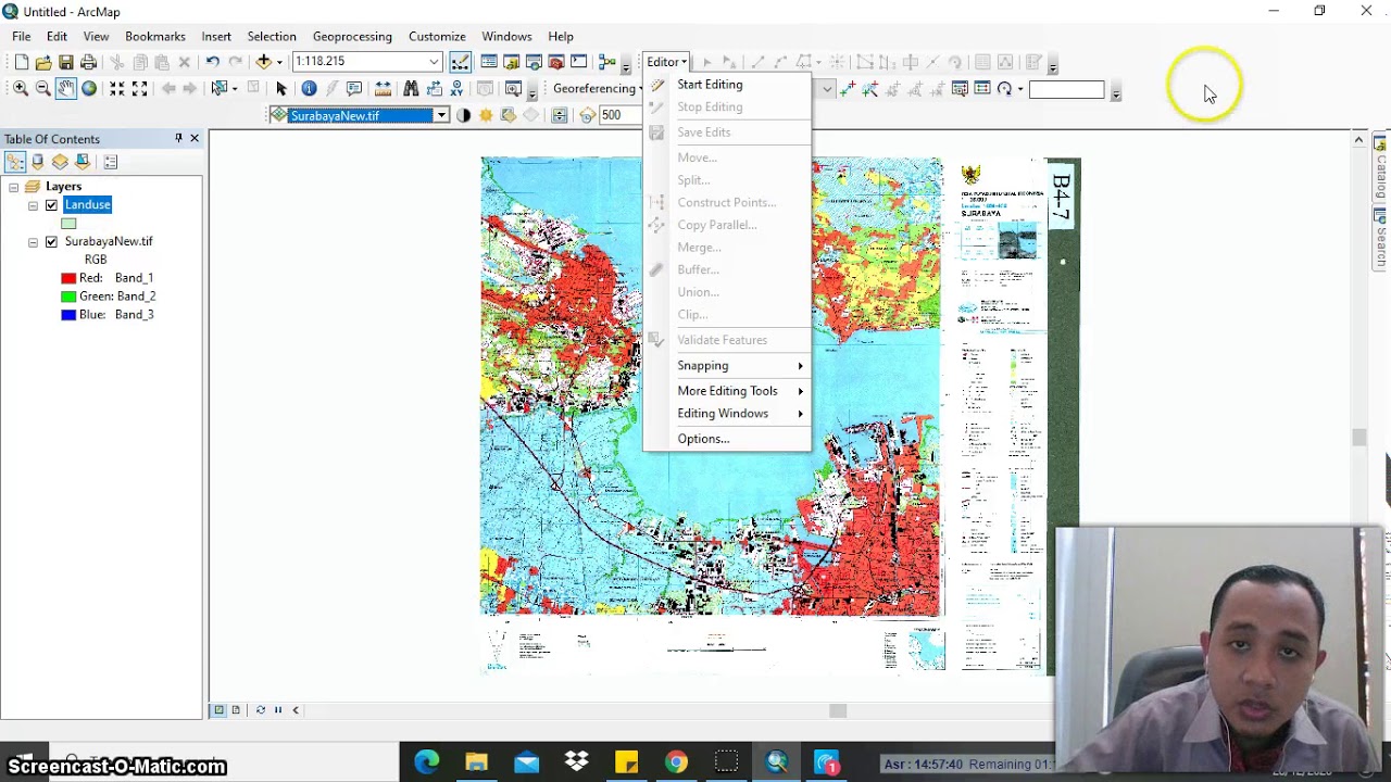 Tutorial Digitizing Software ArcGIS - YouTube