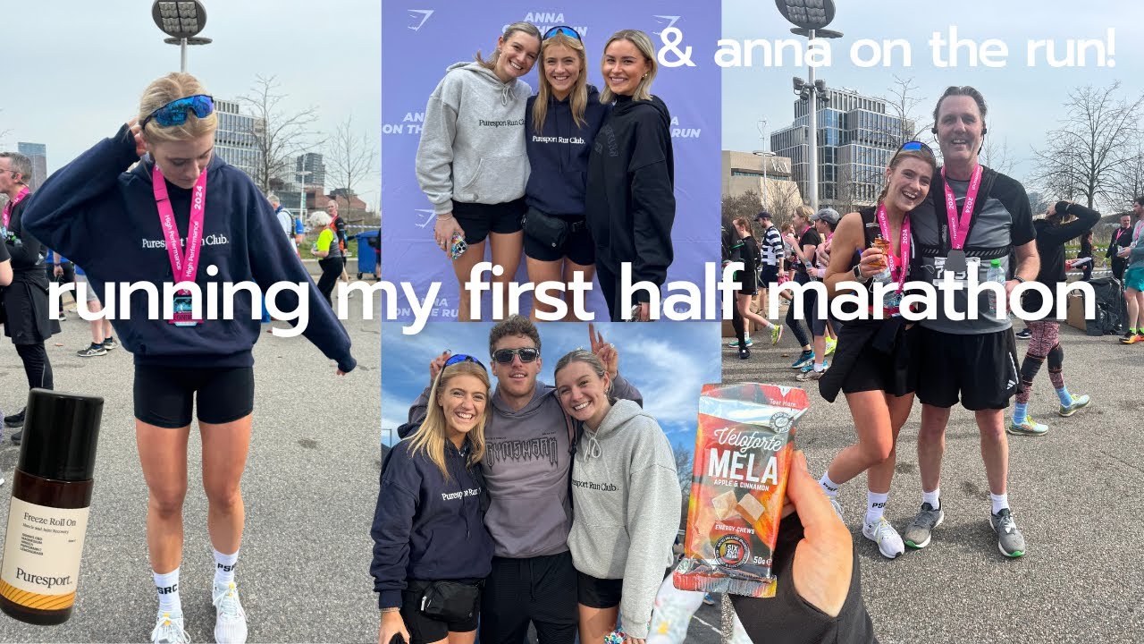 I ran my FIRST half marathon race AND Anna on the run on the SAME day ...
