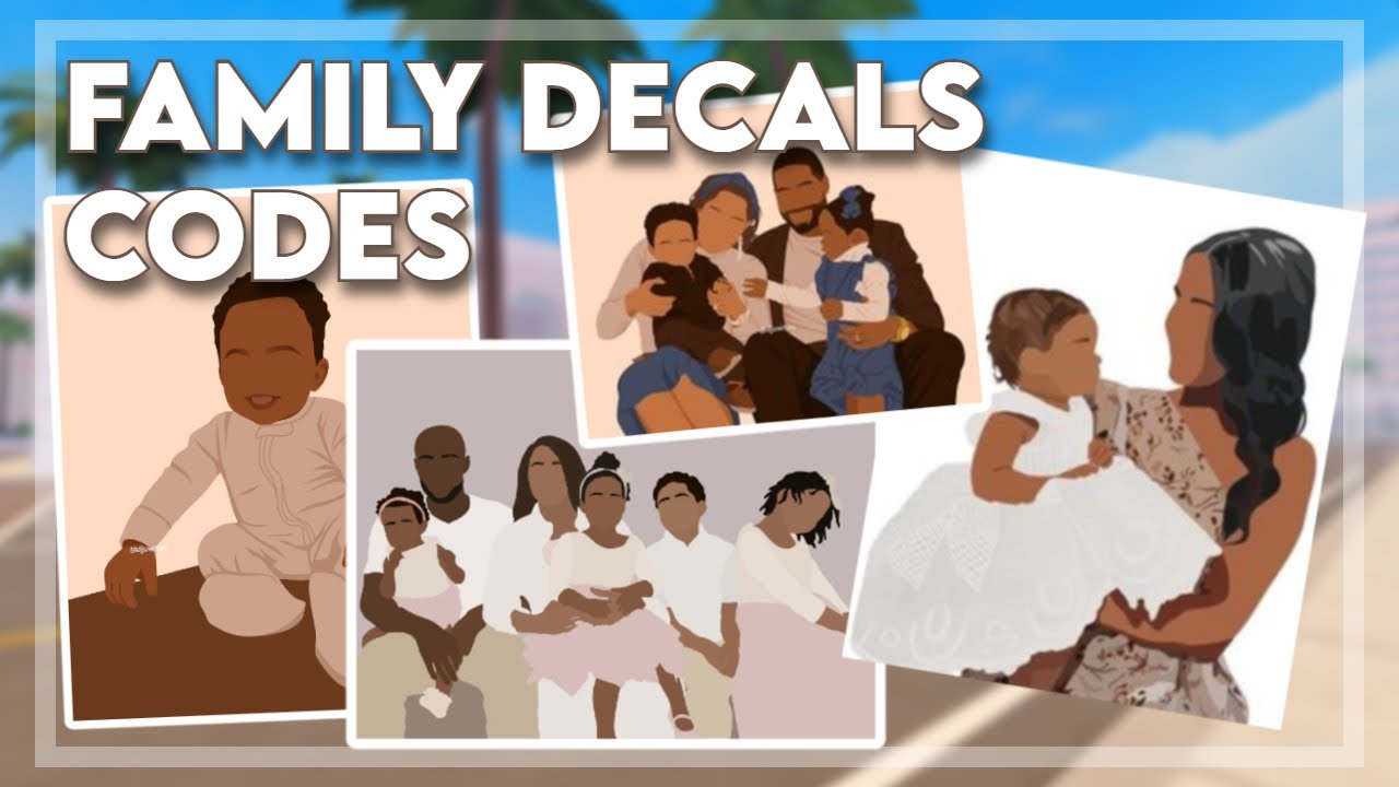 Family Picture Decal Codes For Berry Avenue and Bloxburg black family ...