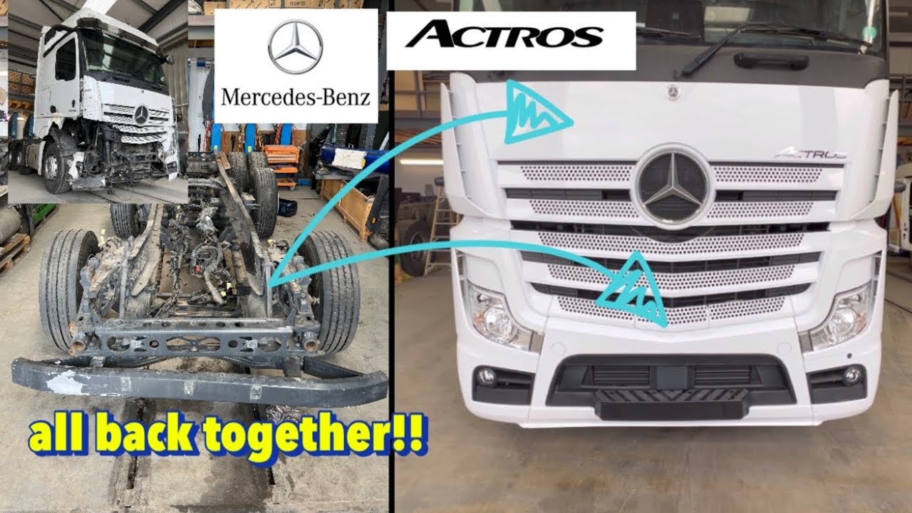 2020 Mercedes Actros gets put back together!! Part 2 - YouTube
