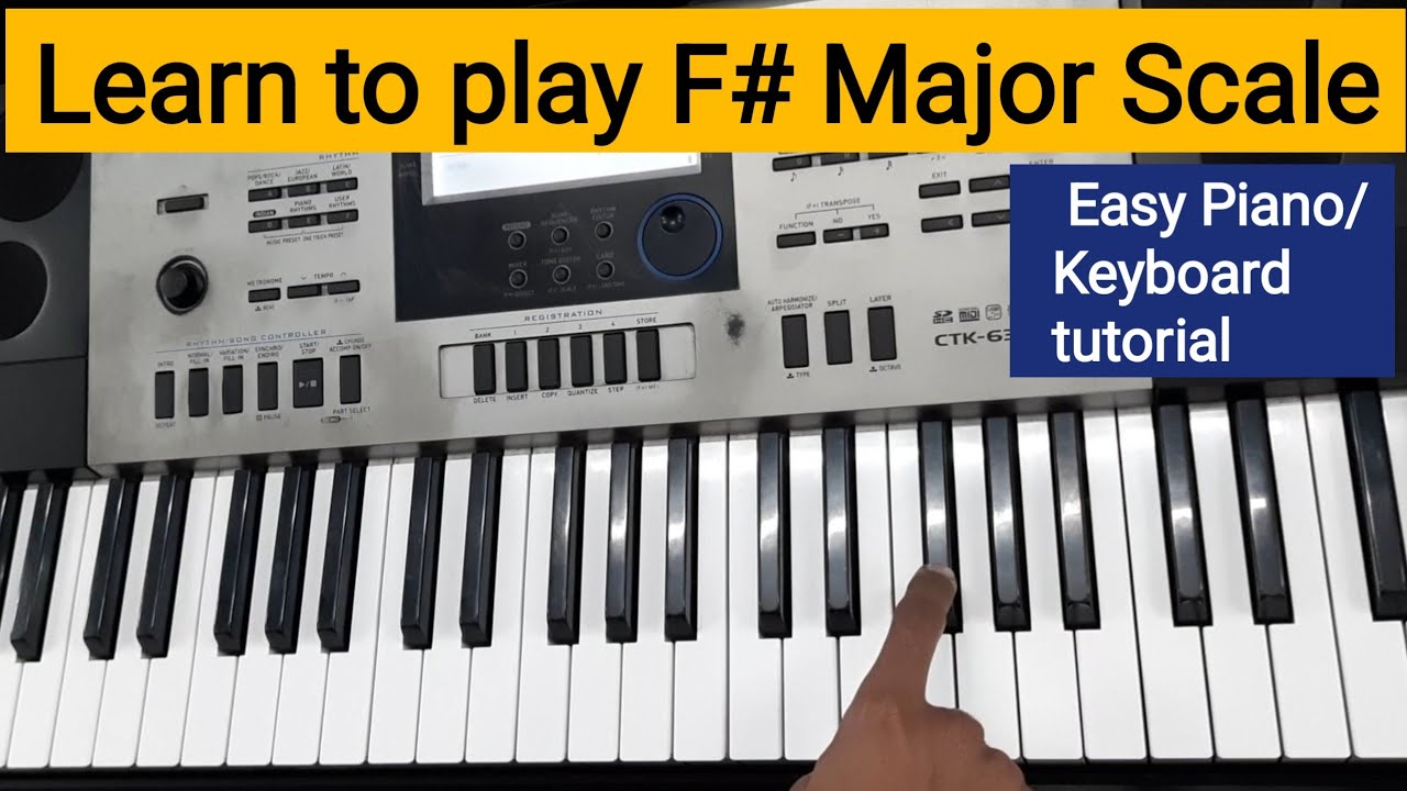 F# Major Scale| Learn to play F# Major Scale on Piano/Keyboard - YouTube