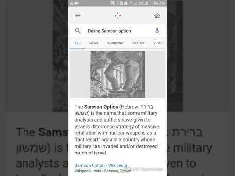 Samson Option: Israel's Threat to the World - YouTube