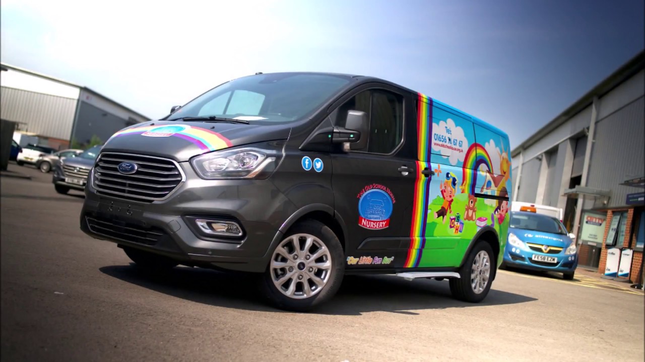 The Old School Nursery Ford Custom Tourneo Vehicle Wrap - YouTube