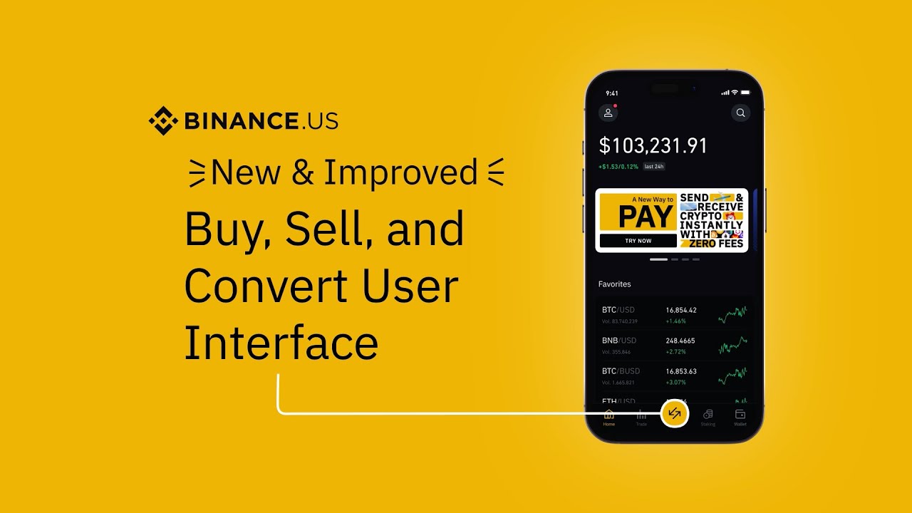 Binance.US | New & Improved Buy, Sell, and Convert User Interface - YouTube