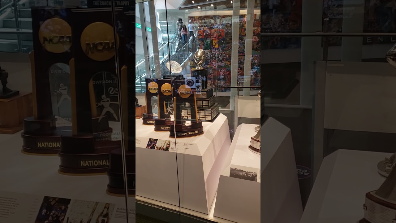 Ncaa Hall of fame trophies - YouTube