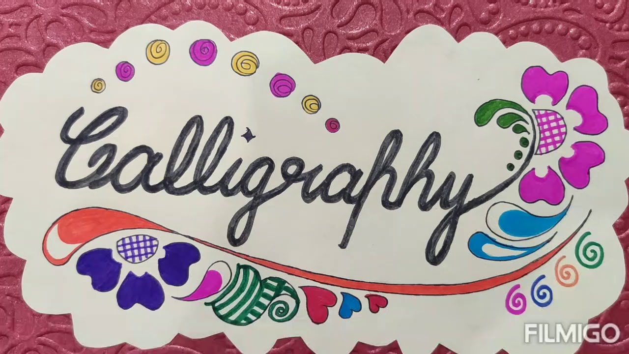 English Calligraphy - Part 2 - YouTube