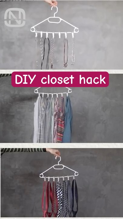 DIY Multi-Functional Hanger Hack! 🔥 - YouTube