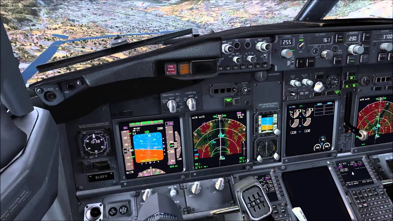 [FSX] PMDG 737 NGX | Innsbruck (LOWI) LOC DME 26 Approach Visual 08 ...