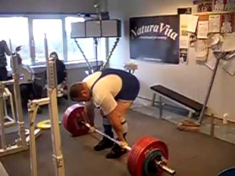 Roy Holte 300kg markløft uten belte raw - YouTube