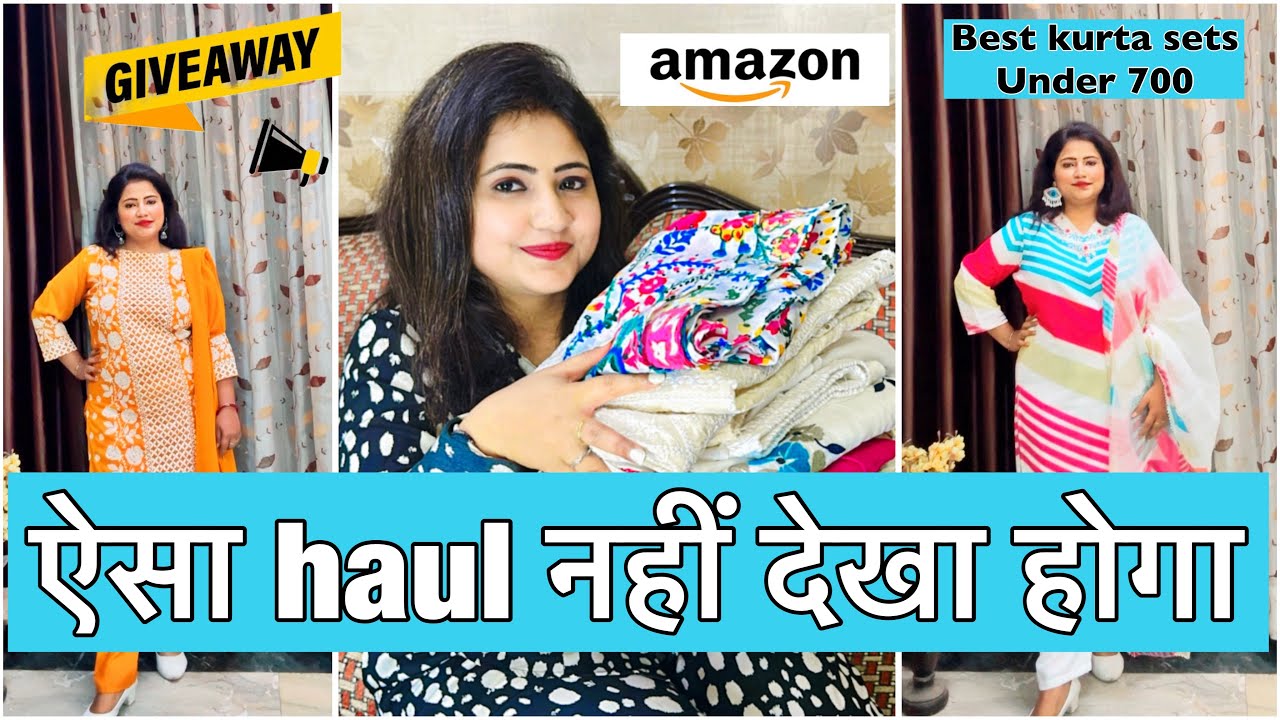 Amazon kurta Set haul Under 700 (Budget Friendly) I Summer cotton Kurta ...