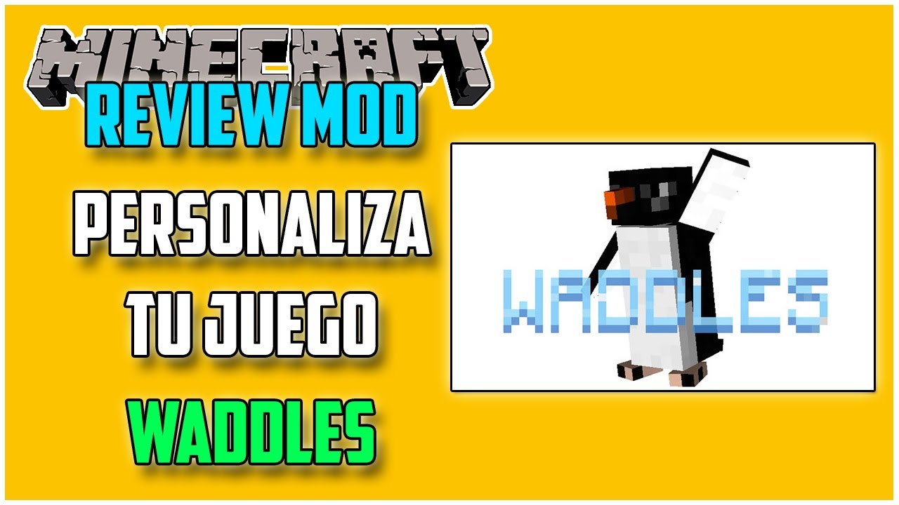 REVIEW !! WADDLES - MOD Para MINECRAFT 1.12 - Personaliza Tu Juego [#10 ...
