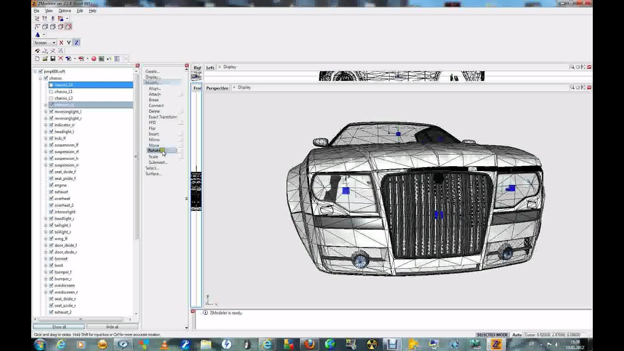 work with the Zmodeler part 1 - YouTube