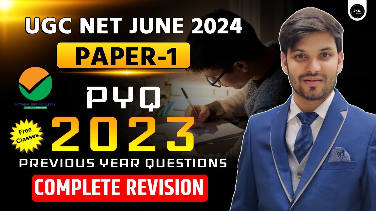 UGC NET 2024 |UGC NET PAPER 1 |NET JRF First Paper Previous Year ...