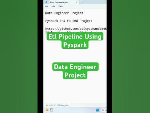 Data Engineering End to End Project #pyspark #python #sql #viral #shortsvideo #shorts - YouTube