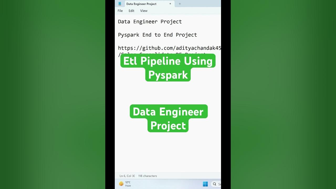 Data Engineering End to End Project #pyspark #python #sql #viral #shortsvideo #shorts - YouTube