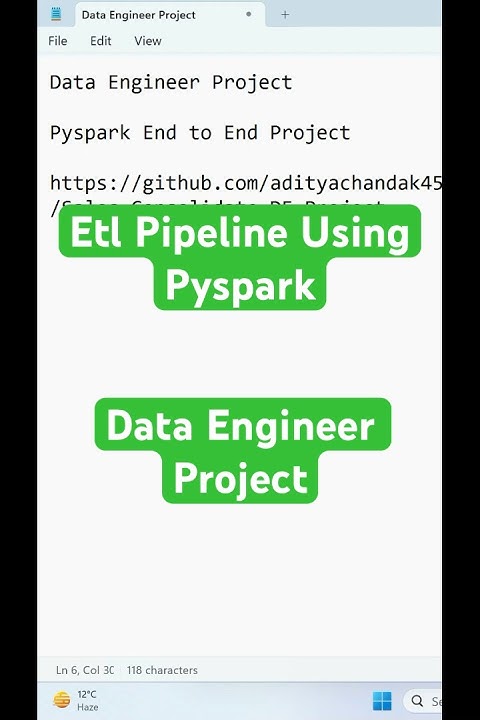 Data Engineering End to End Project #pyspark #python #sql #viral #shortsvideo #shorts - YouTube