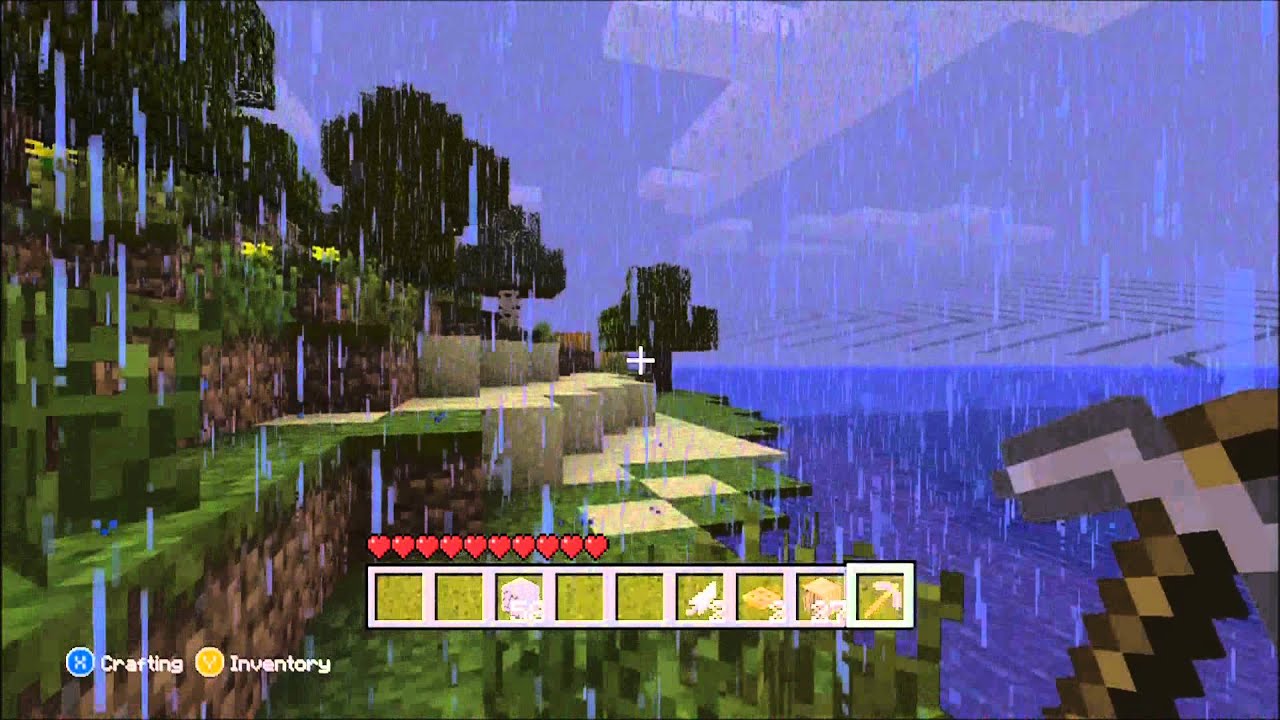 wierd sky glitch on minecraft! xbox 360 - YouTube