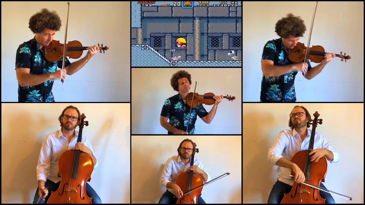 Super Mario World - Castle theme violin and cello cover - YouTube