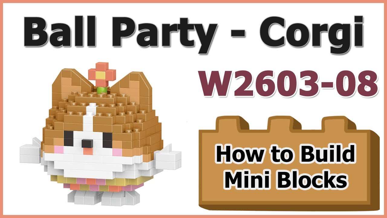 How to Build Mini Blocks Ball Party Corgi W2603-08 Review Instructions ...