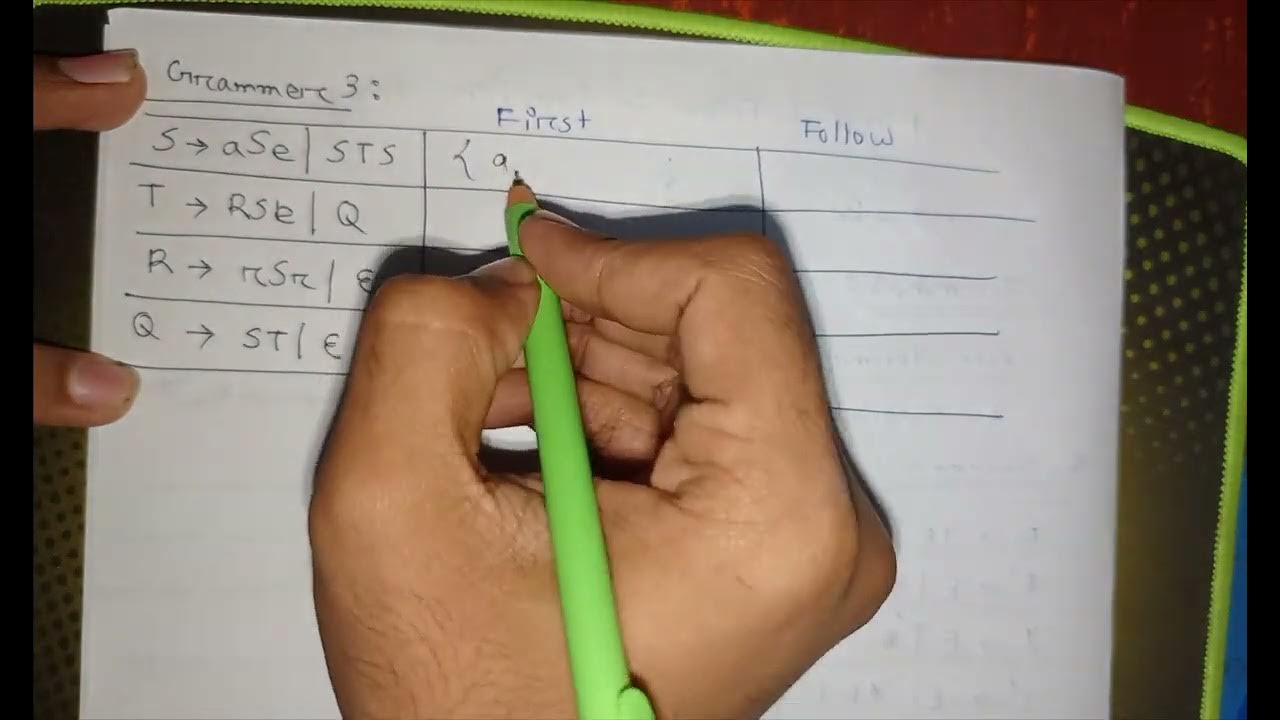 V2. Compiler | Calculating First of Non_Terminals | Abir Kundu - YouTube