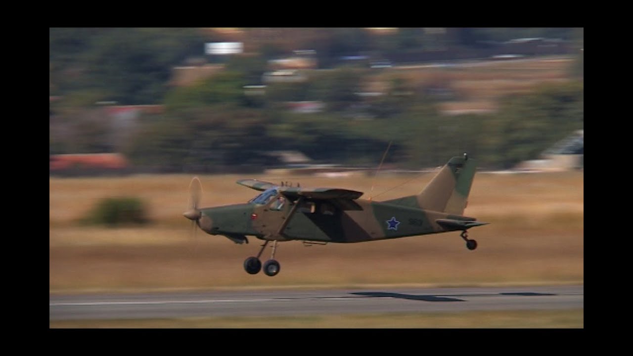 Atlas C4M Kudu Military Aircraft Landing - YouTube